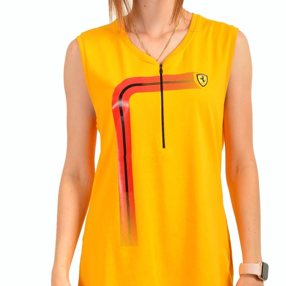 Scuderia Ferrari | Tops | Scuderia Ferrari Womens Yellow Race Tank ...